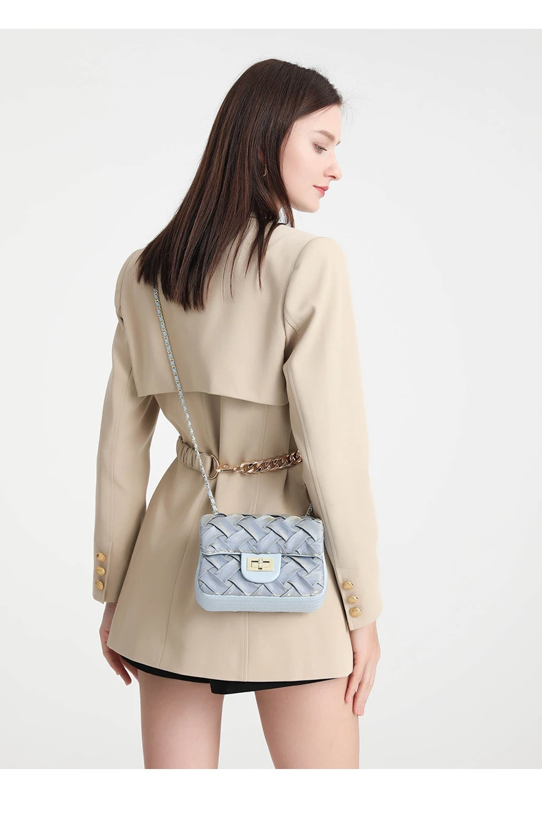 Wholesale Designer Women Pu Leather Satchel Cute Square Chain Messenger ...