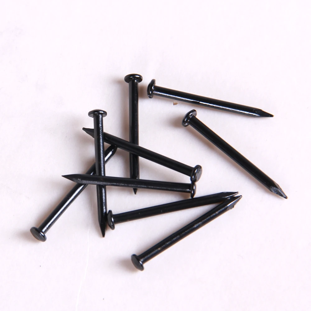 Wholesale Black Steel Concrete Nails 5mm Smooth Nails With Round Flat ...