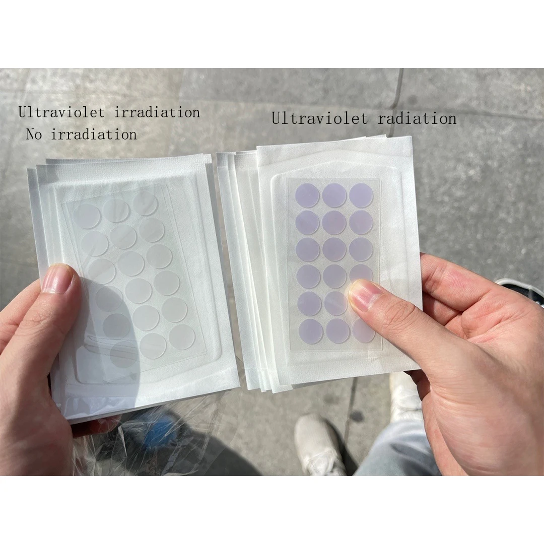 Transparent To Purple Uv Discoloration Hydrocolloid Pimple Master Patch ...