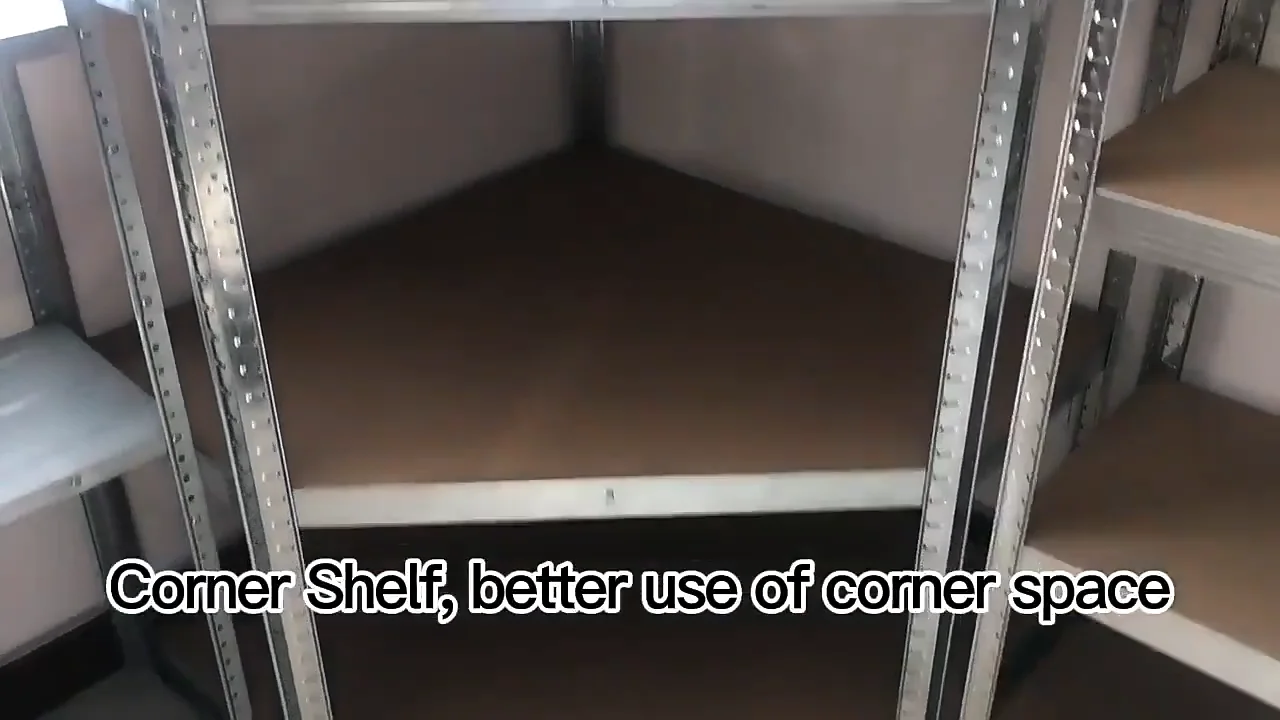 5 Corners Shelving Rack 5 Tier Metal Shelves Unit For Storage Units ...
