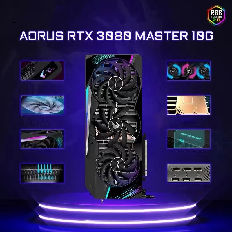 Aorus Rtx 3070 Master 12gb Graphics Card 3080 M Vulcan Geforce 3090 Ti Gaming Gpu Rtx3070 ...