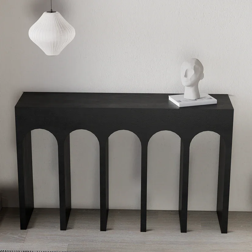 Modern Console Table Minimalist Wabi-sabi Style Concrete Living Room ...