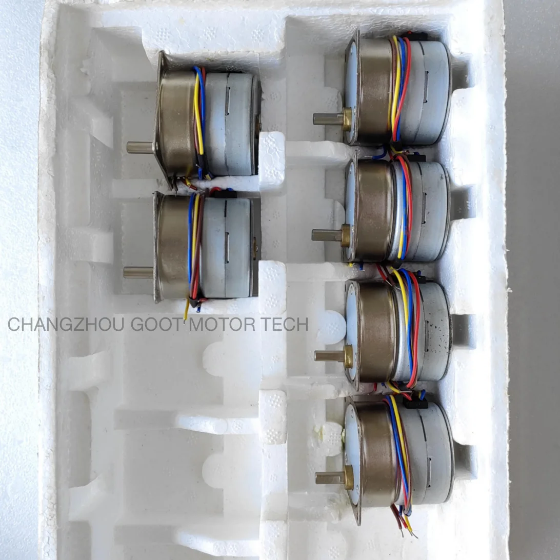 42mm Pm Stepper Motor 12v With Gear Box Reduction Ratio 1/25 Unipolar ...