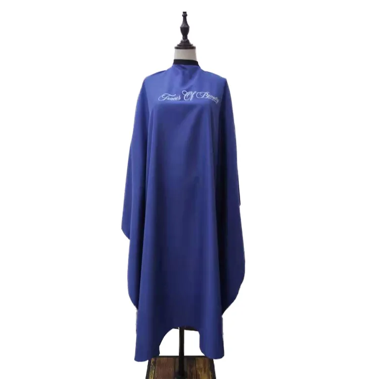 Wholesale Polyester Custom Logo Waterproof Gown Hair Cutting Black ...