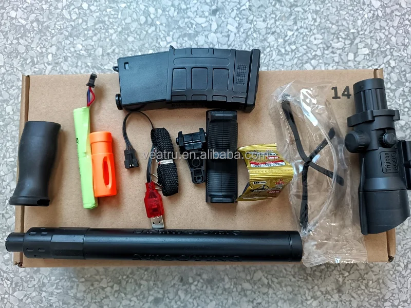 High Speed Electric Continuous Fire Metal Toy Gun Electric Water Bullet ...