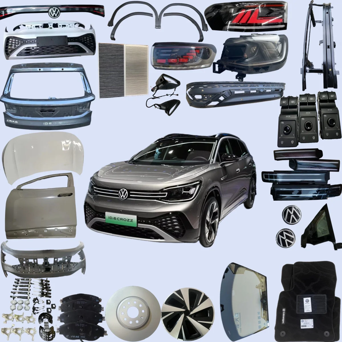id6 volkswagen accessories id6 crozz pro accessories whole car Parts ...