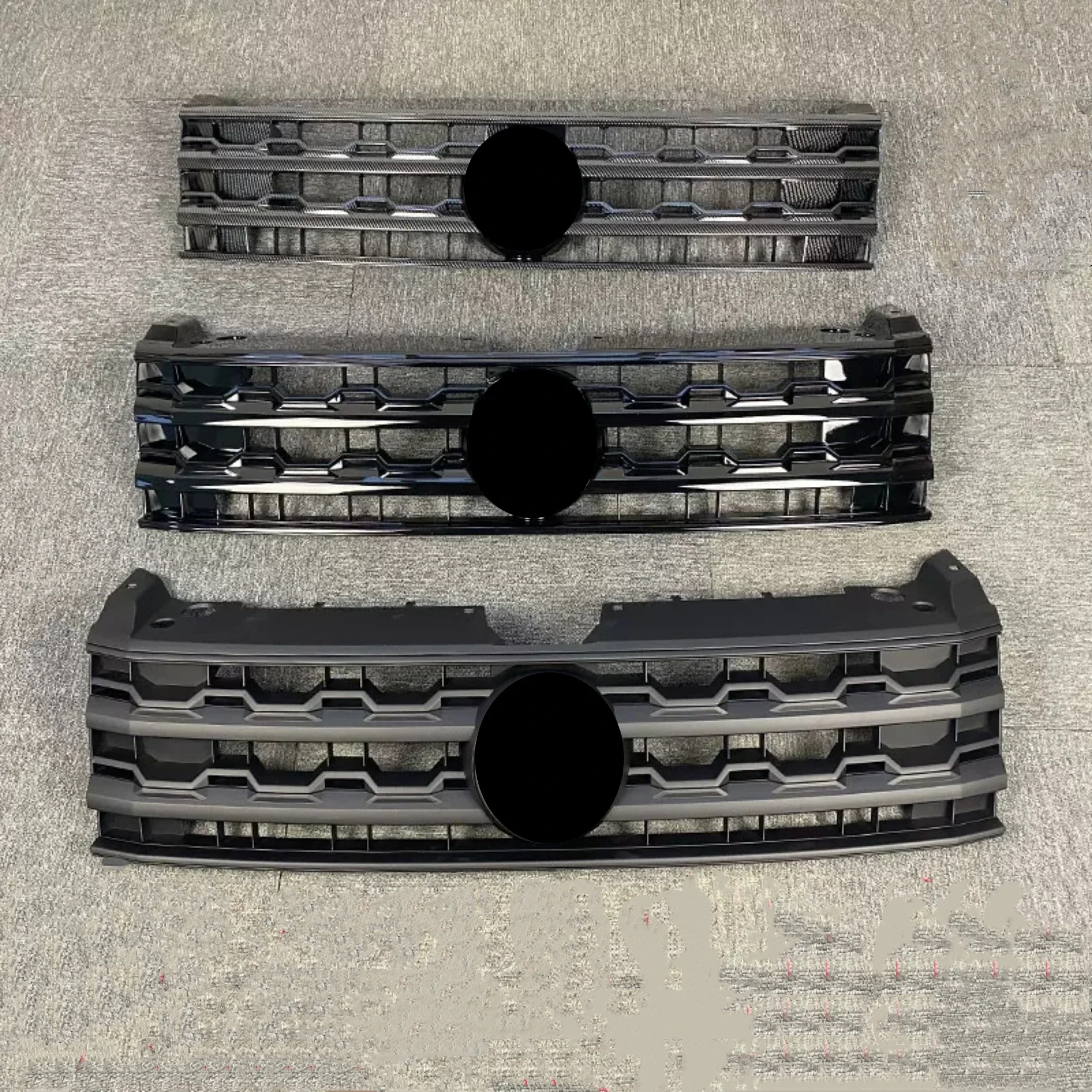 Carbon Fiber Front Radiator Grille Grid For Volkswagen Vw Teramont 2020 ...