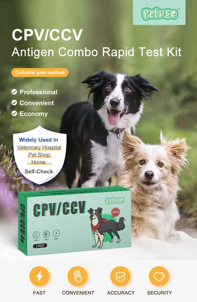 Veterinary Home Self Test Cpv/ccv Canine Parvovirus Antigen Combo Rapid ...