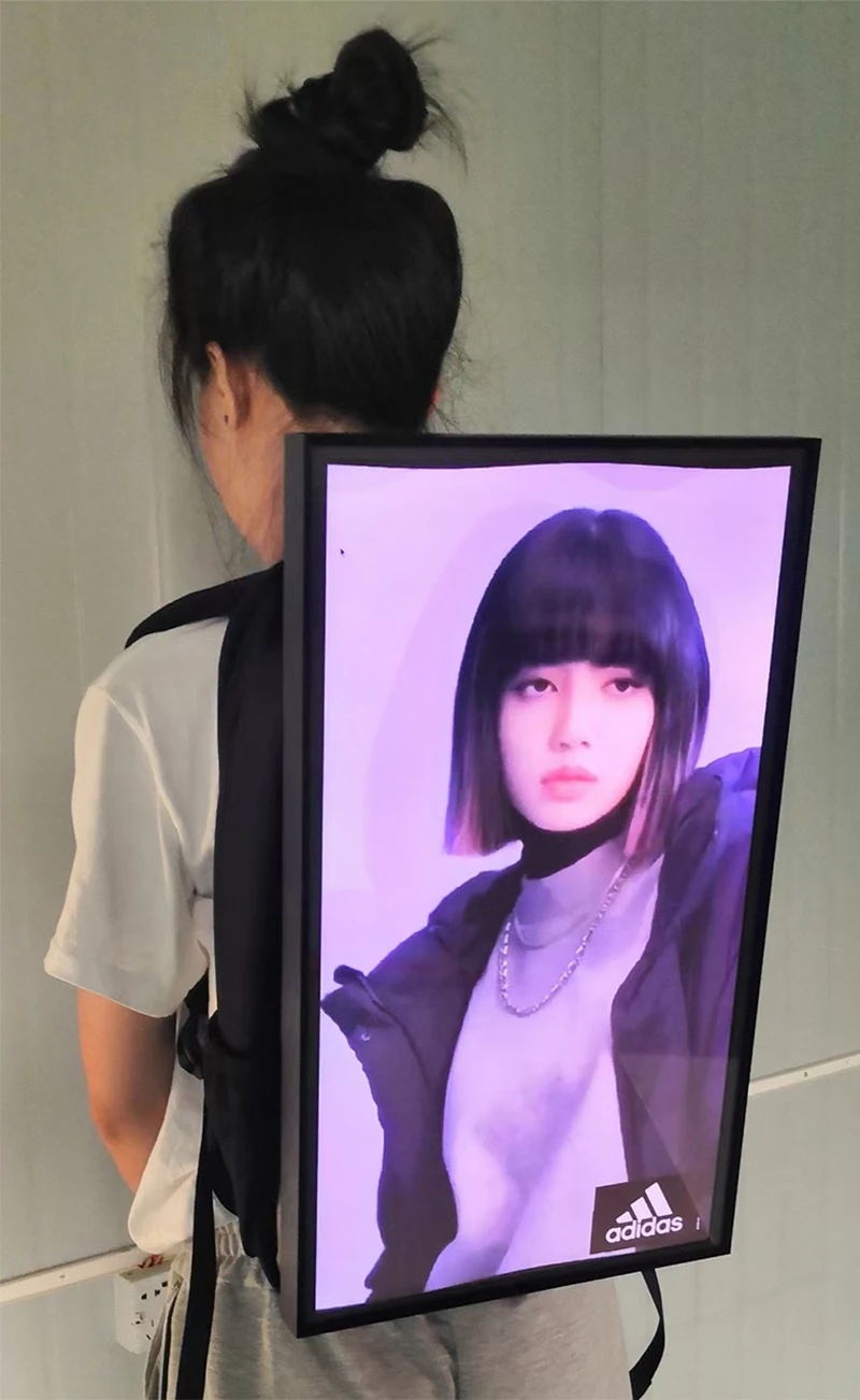 27 Inch Walking Backpack Billboards - Advertise Android LCD