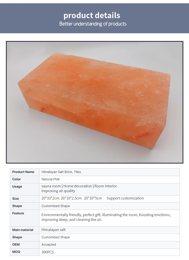 Himalayan Salt Bricks pink Salt Bricks Crystal Natural Salt Tiles for ...