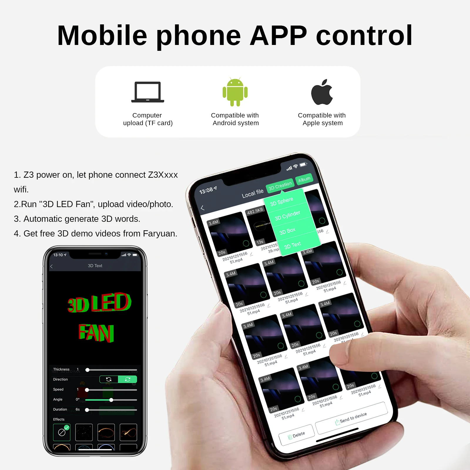 3X3 Outdoor 3D Holographic Display Projector by Faryuan