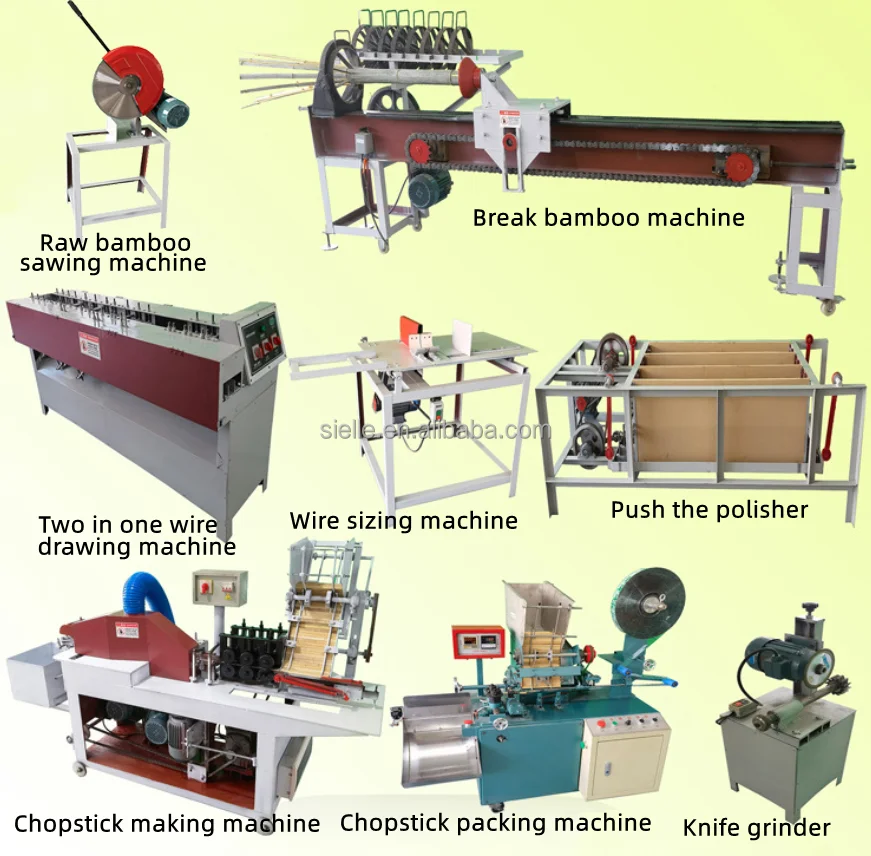 Fully Automatic Chopsticks Bamboo Filament Machine/bamboo Filament Set ...