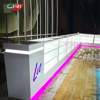 Smoke Store Display Counter Dispensary Tobacco Shop Furniture Design ...