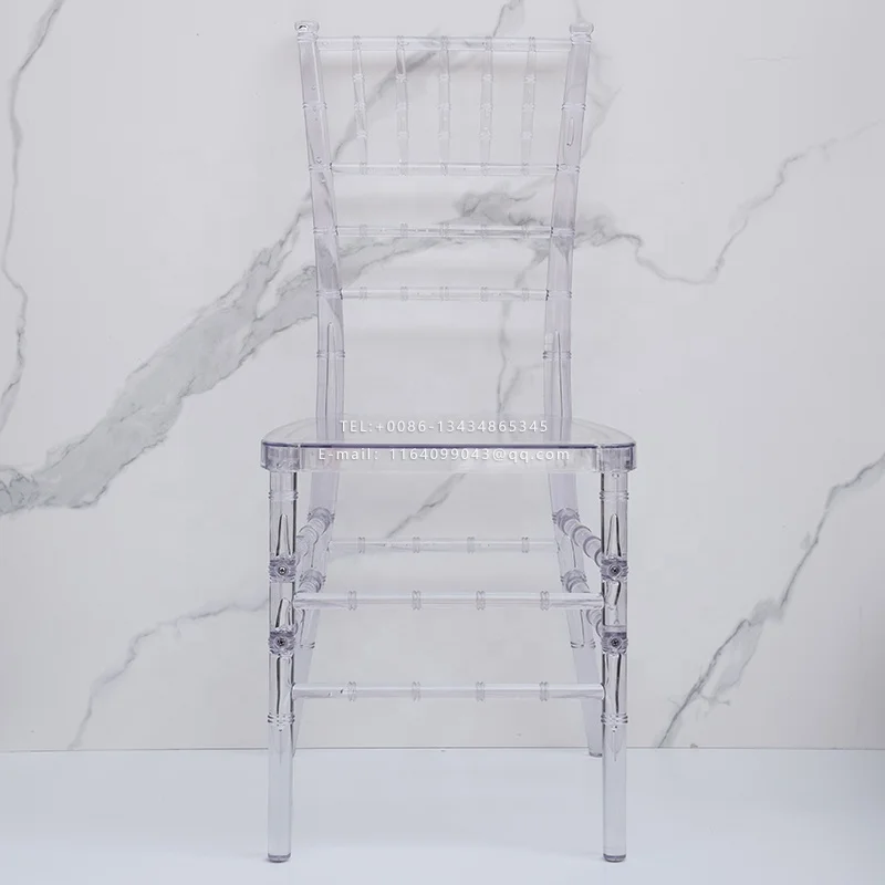 Tiffany Chiavari Peacock Stackable Chair Clear Transparent ...