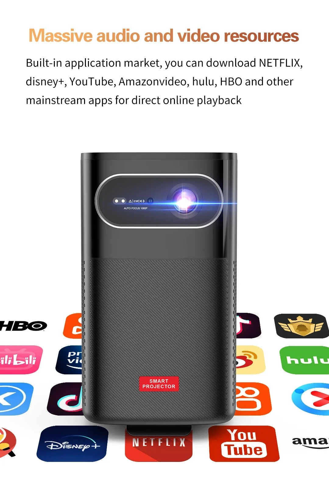 Projector Smart Portable Video Android Projetor Ultra Short Throw 4k ...