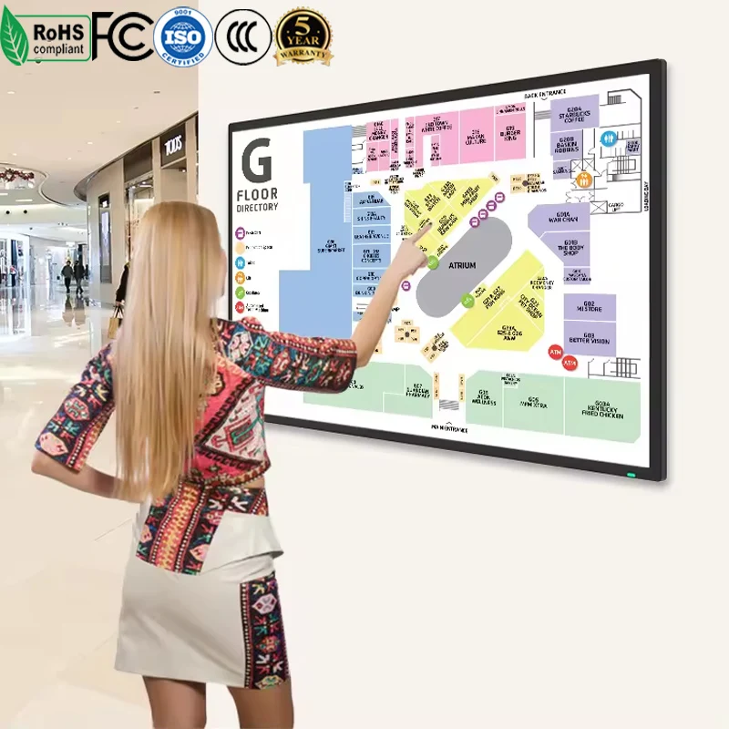 Wall Mounted Indoor Screen Foldable Digital Signage Portable ...