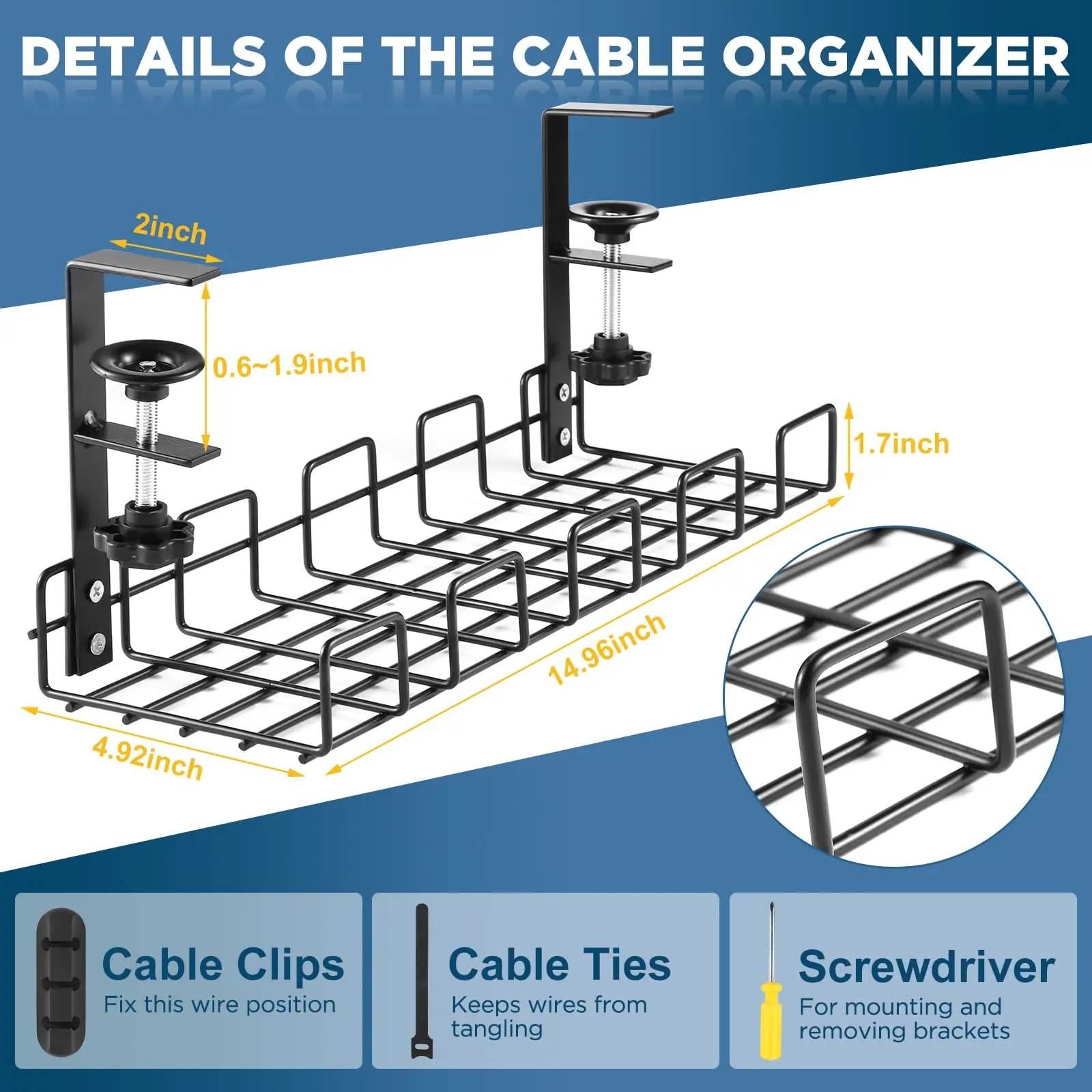 Organize Your Workspace with Home and Office Wire Management Rack