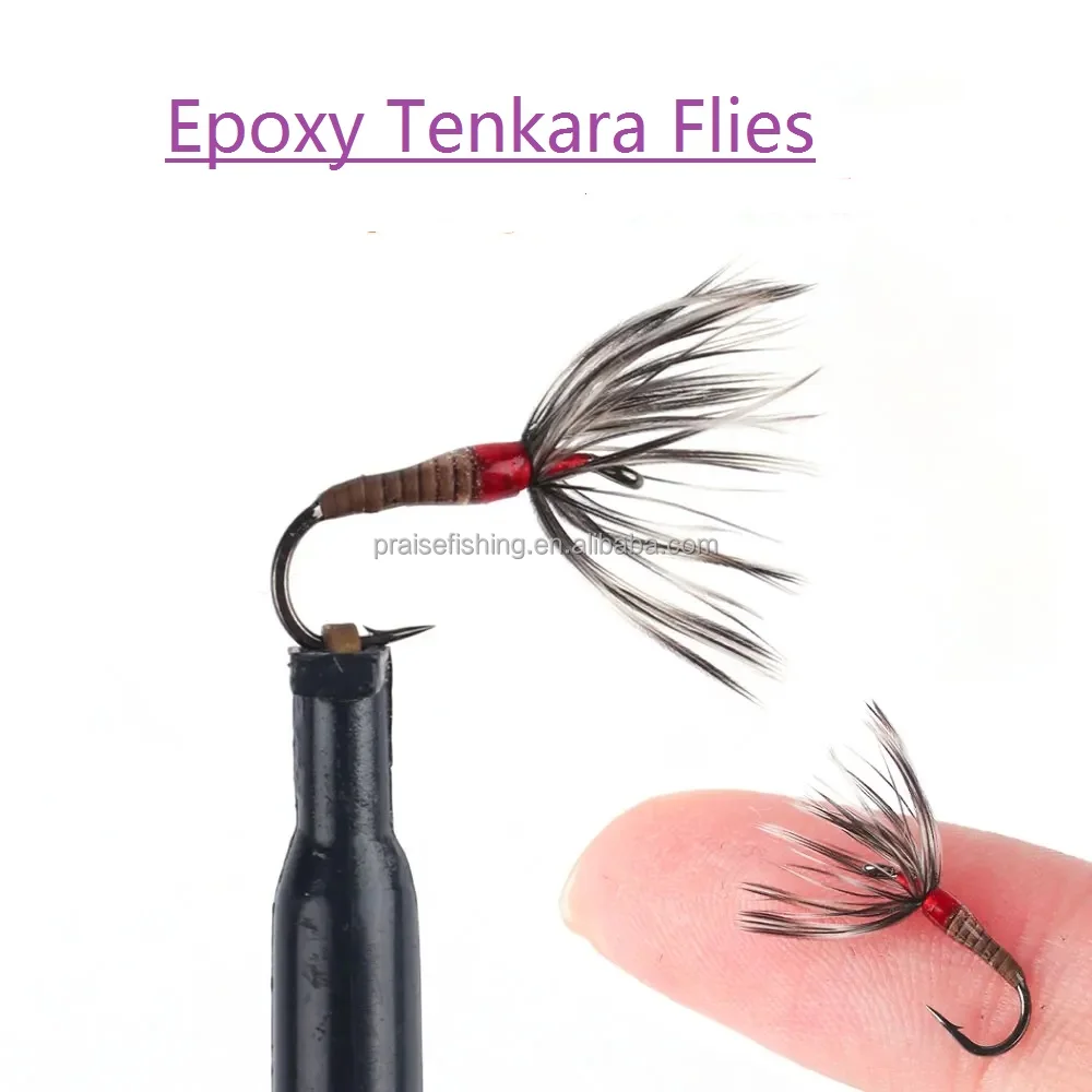 Tenkara Flies Kebari Reverse Hackle Dry Fly Barbed Hook Salmon ...