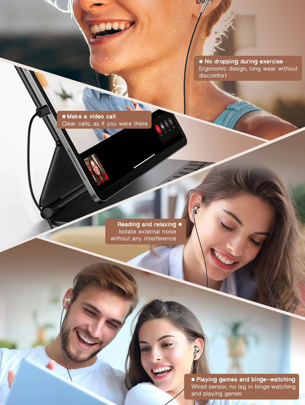 LDNIO HP09C Earphones - Wired Handsfree for Apple & Android