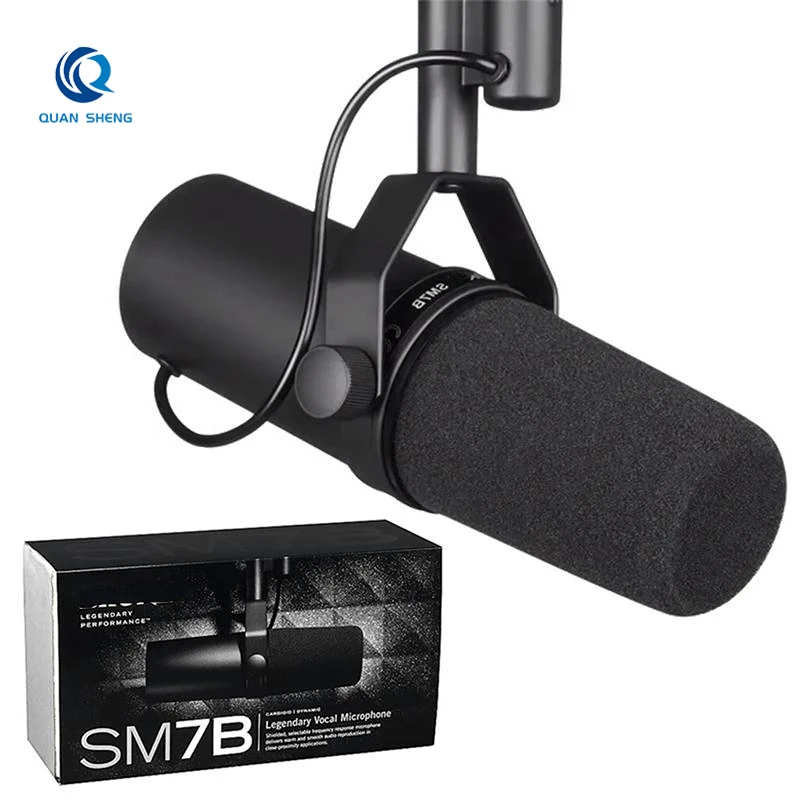 Sm7b Cardioid Studio Microphone Adjustable Frequency Response Recording ...