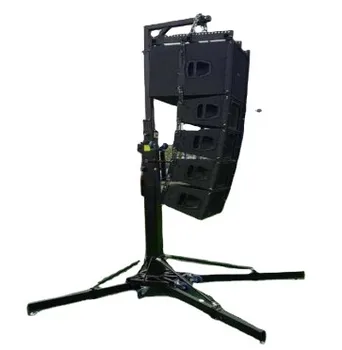 Black Cheap Line Array Speaker Lifting Stand Heavy Duty Hand Crank Lift ...