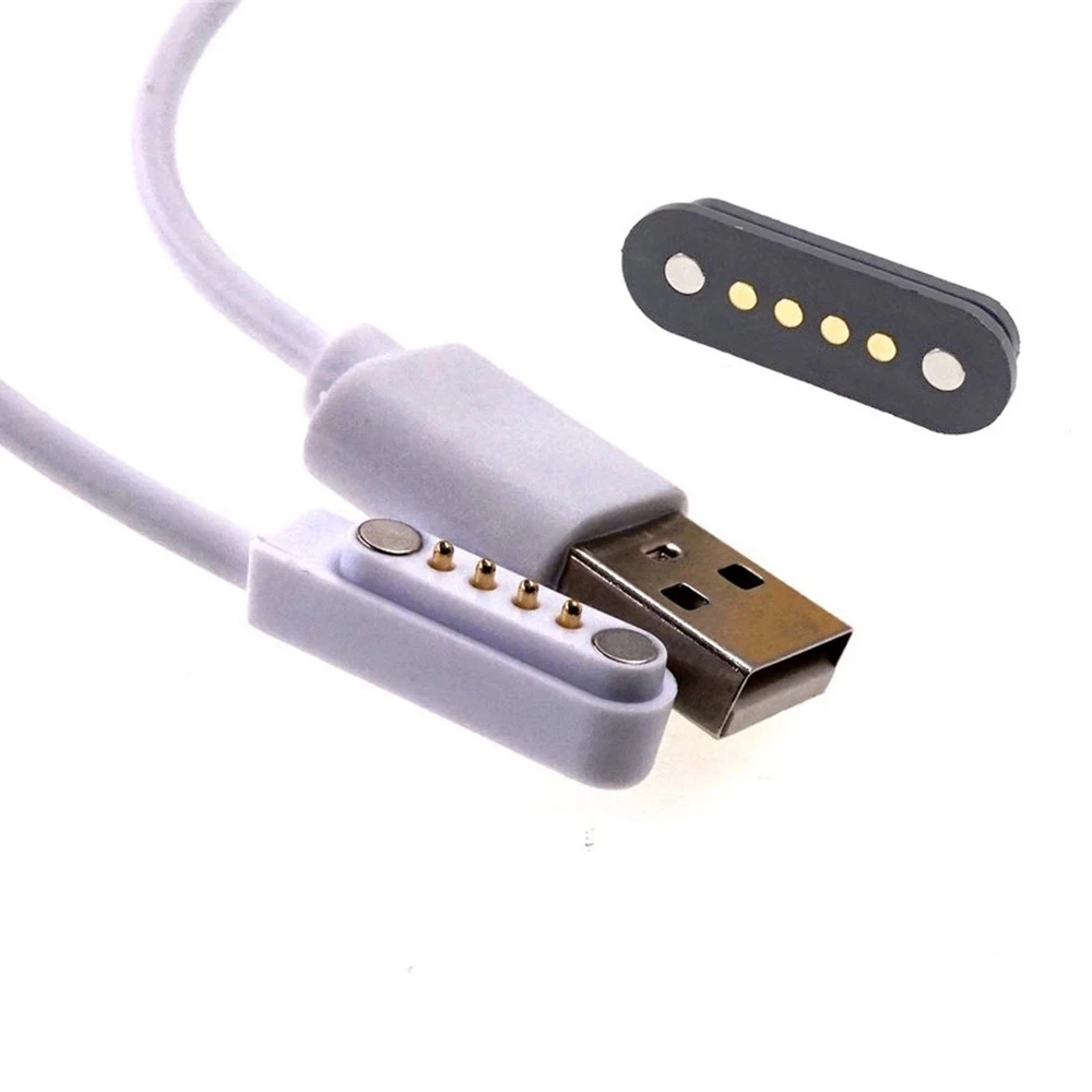 Pogo Pin 4 Pin Male Female Head 2.50mm Pitch Power Supply Charging ...