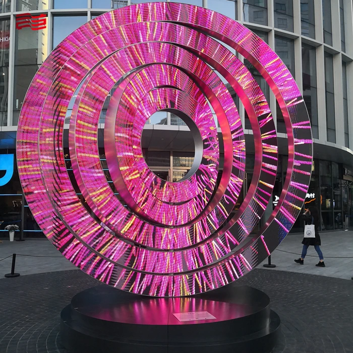 Public Art Sculpture Square Sculpture Custom Shopping Mall Lighting ...