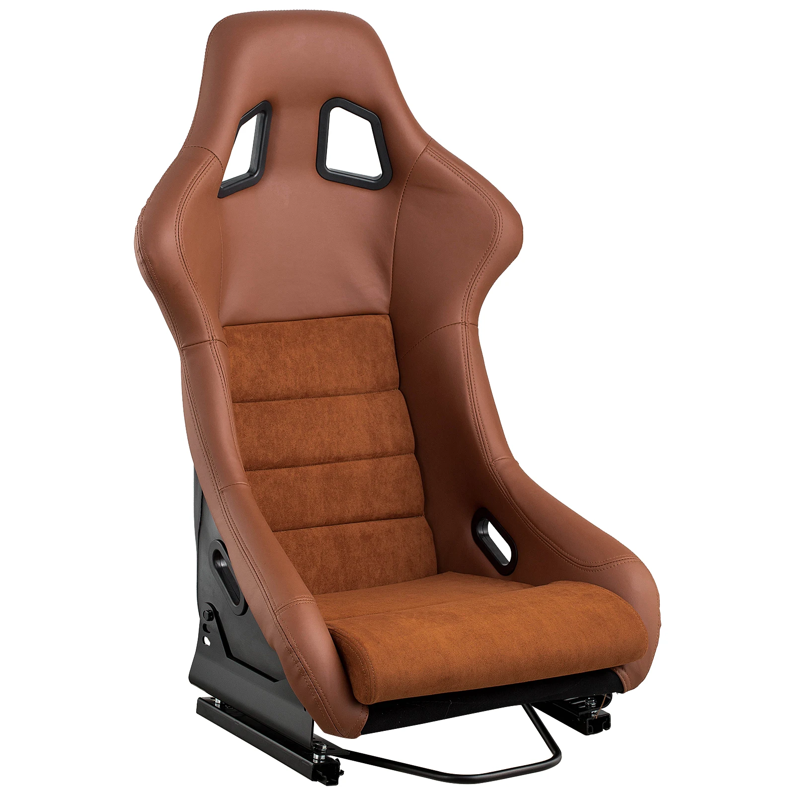 Jbr1022w Newest Brown Suede Alcantara Fiberglass Back Car Use Racing ...
