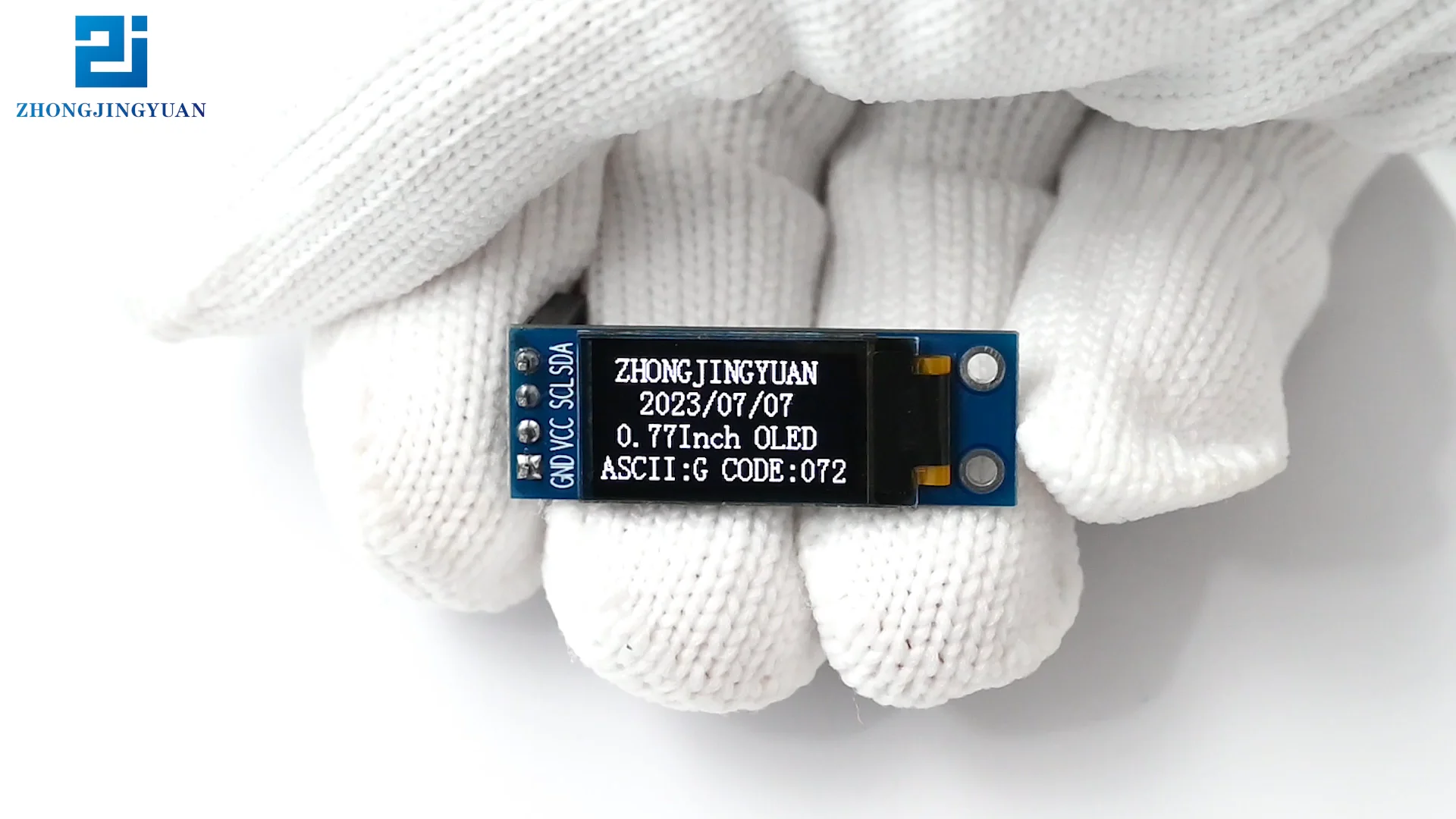 0.77 Inch Oled Display Module 64x128 Driver Ic Is Ssd1312,I2c Interface ...