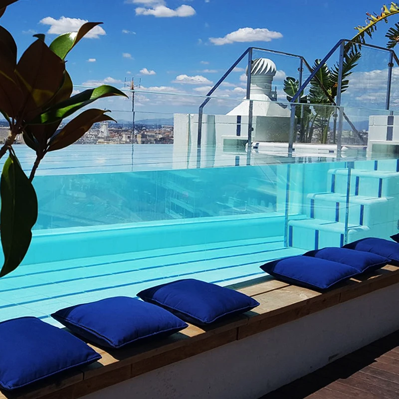 Custom Outdoor Acrylic Swimming Pools - Borderless & Clear