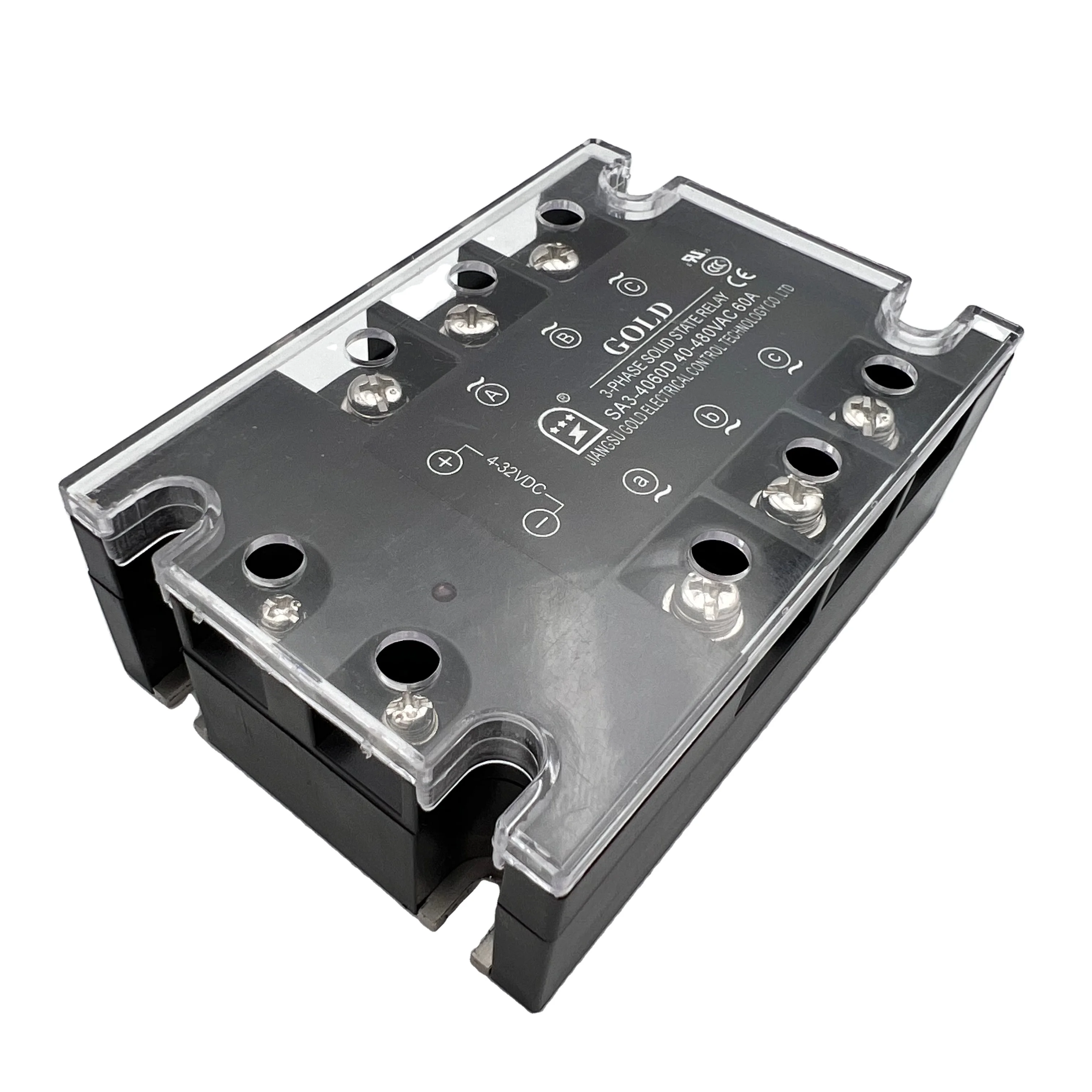 Three-Phase Solid State Relay,AC 480V 60A Solid State Relay with ...