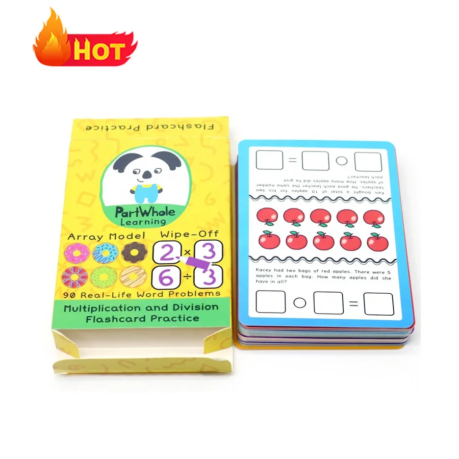 Educational Talking Kids Playing Cognitive Cards Toddler Learning Flash ...