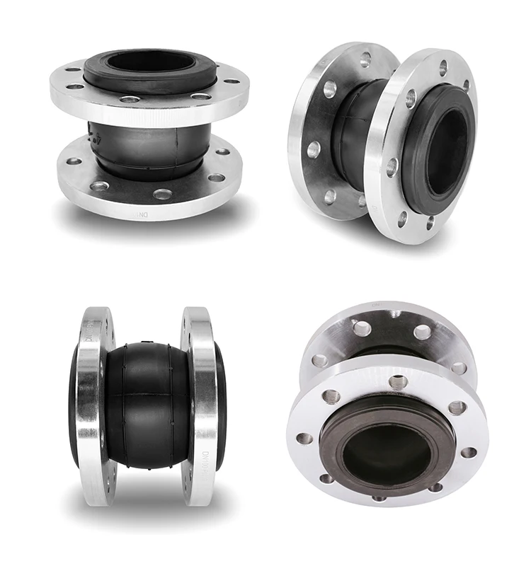 DIN PN16 DN65 DN80 Carbon Steel Galvanized NR Soft Connection Shock ...