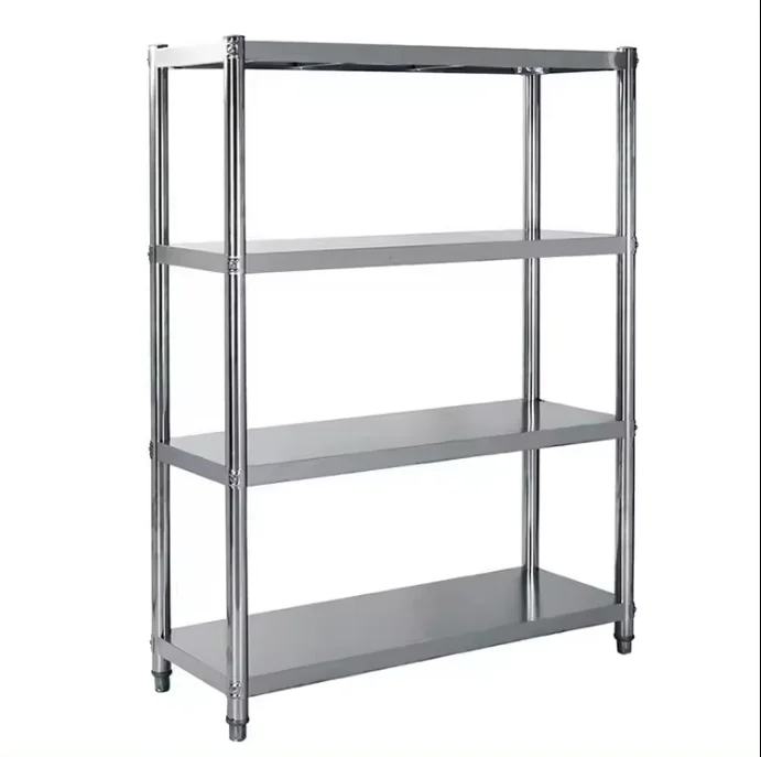Storage Rack Shelving 4 Layers Stainless Steel Shelves With High ...