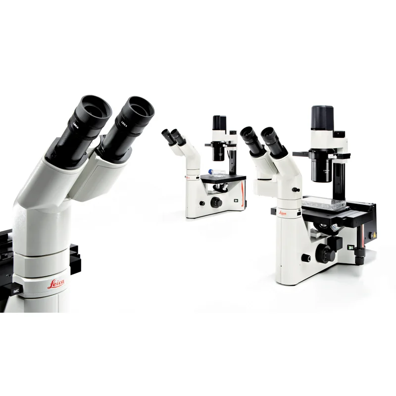 Inverted Microscope Leica Dmil Bright Field Phase Contrast Living Cell ...