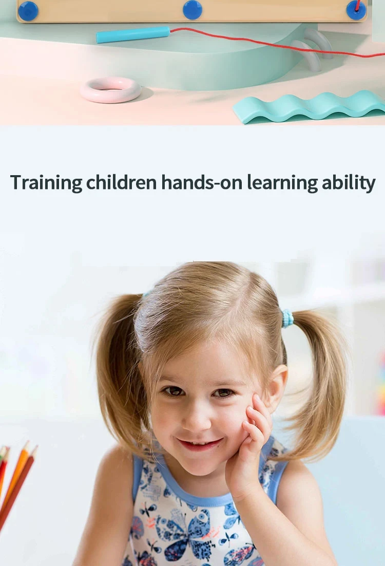 0.7kg Wooden Magnetic Color Sorting Counting Board Walking Wooden Pen ...