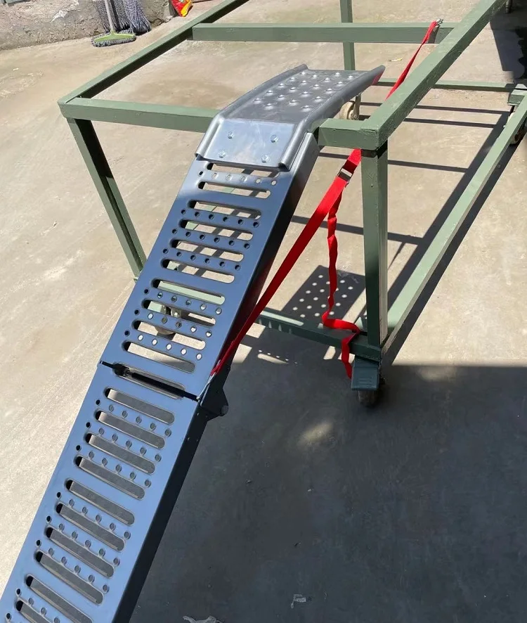 Heavy Duty Steel Folding Ramp Multifunction Car Trailer Atv Vehicle ...