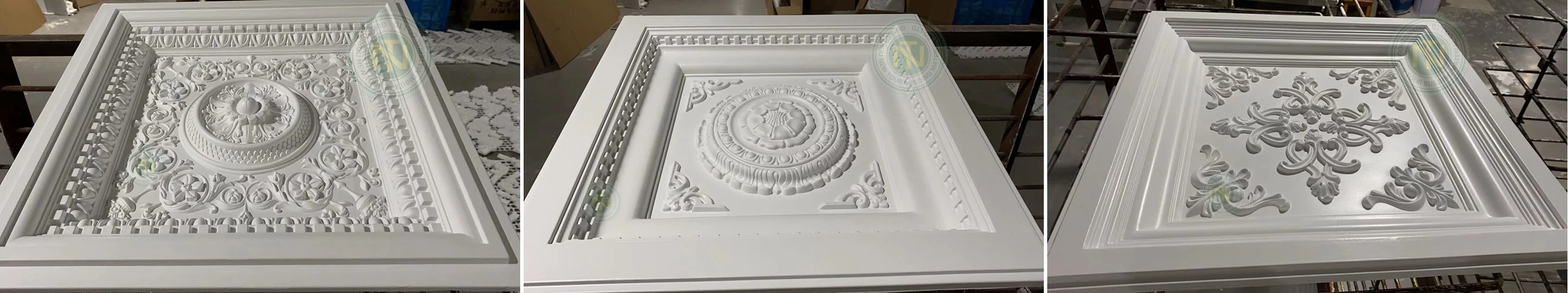 Polystyrene Decorative 3d Wall Panels Modern Ceiling Tile Custom Carton ...