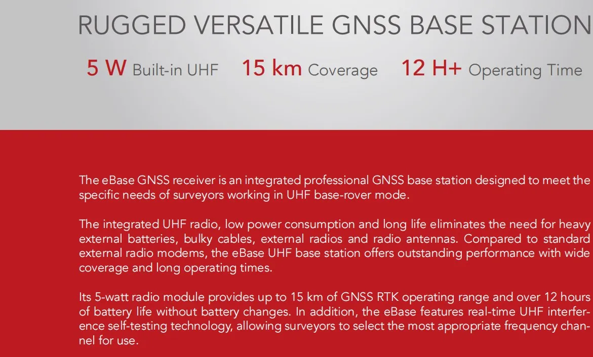 EFIX Ebase GNSS Receiver - Precision Positioning Solutions