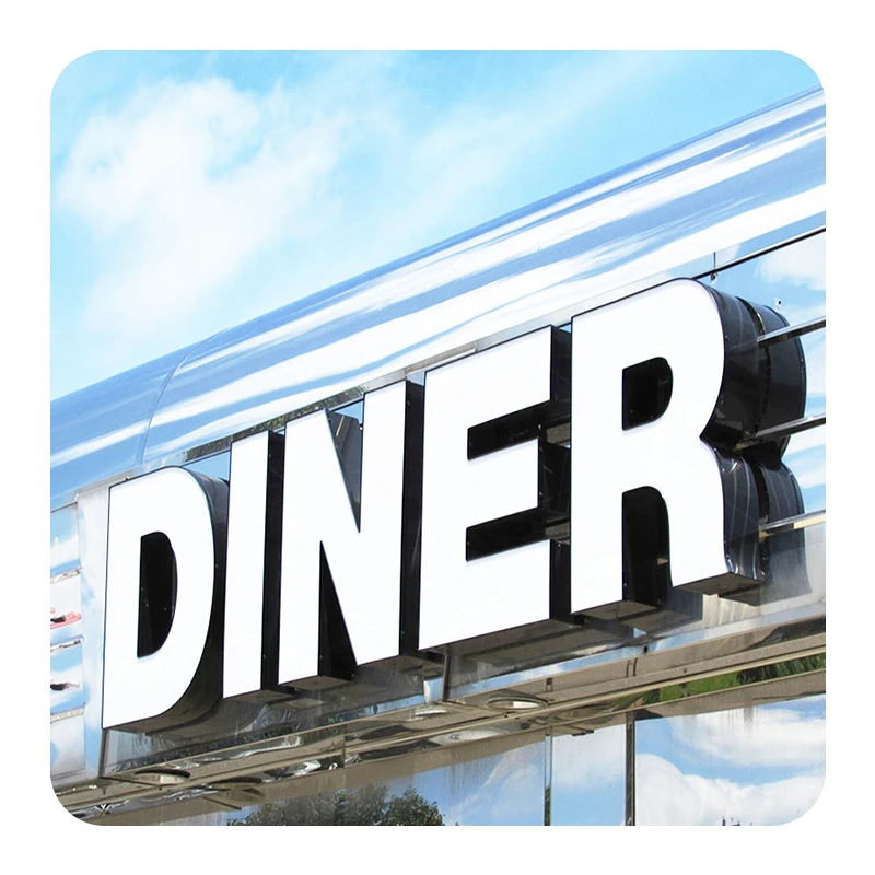 2022 Embossing Outdoor Logo Signage Stainless Steel Acrylic 3d Backlit ...