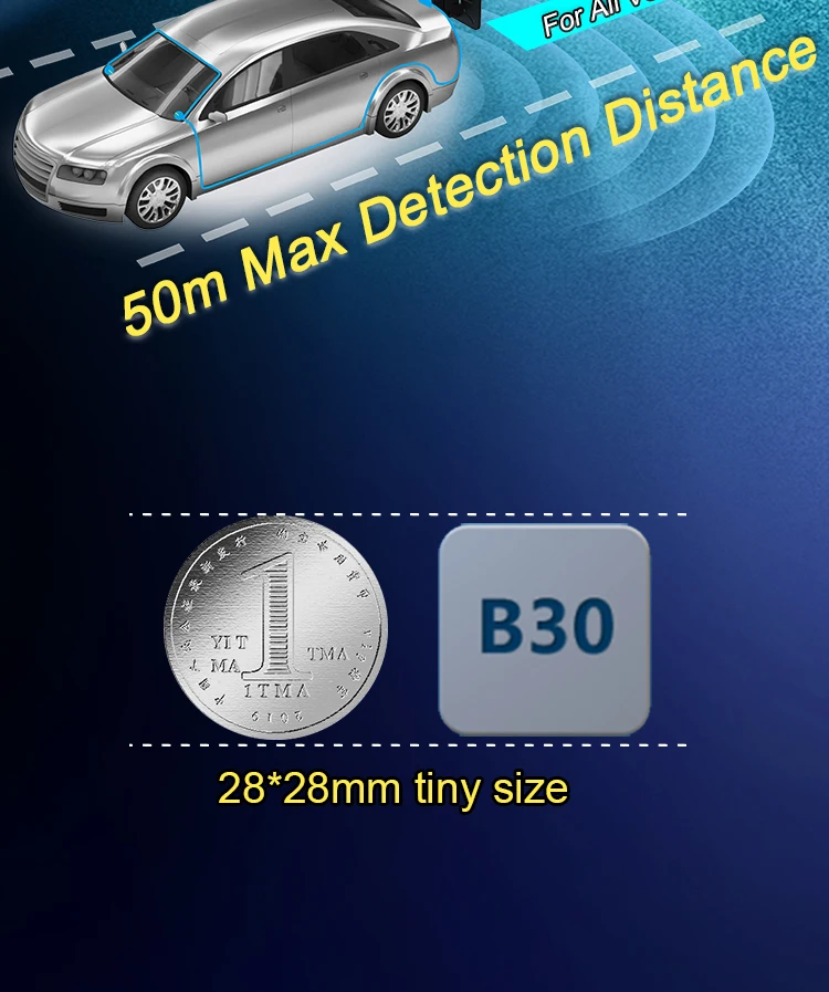 Microwave Car Detector Radar Sensor Module - 50m Detection