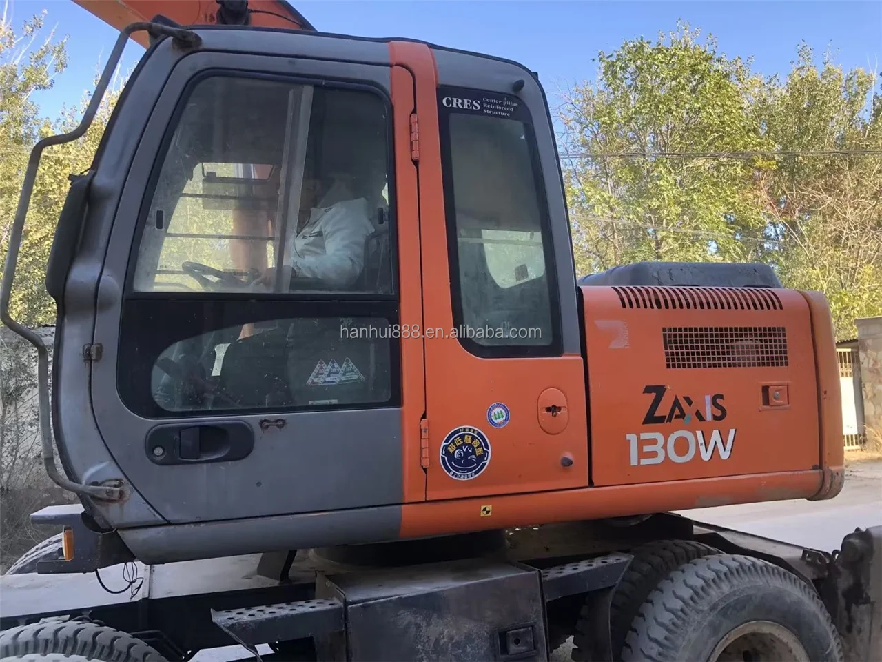 Secondhand 13 Tons Used Mini Digger Japan Used Hitachi Zx130 Wheel ...