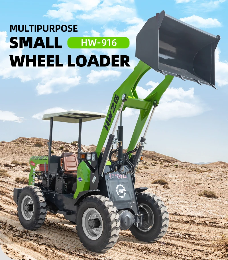 Hengwang New Design 4x4 Mini Loader Wheel Loader Zl916 Avant Mini Wheel ...