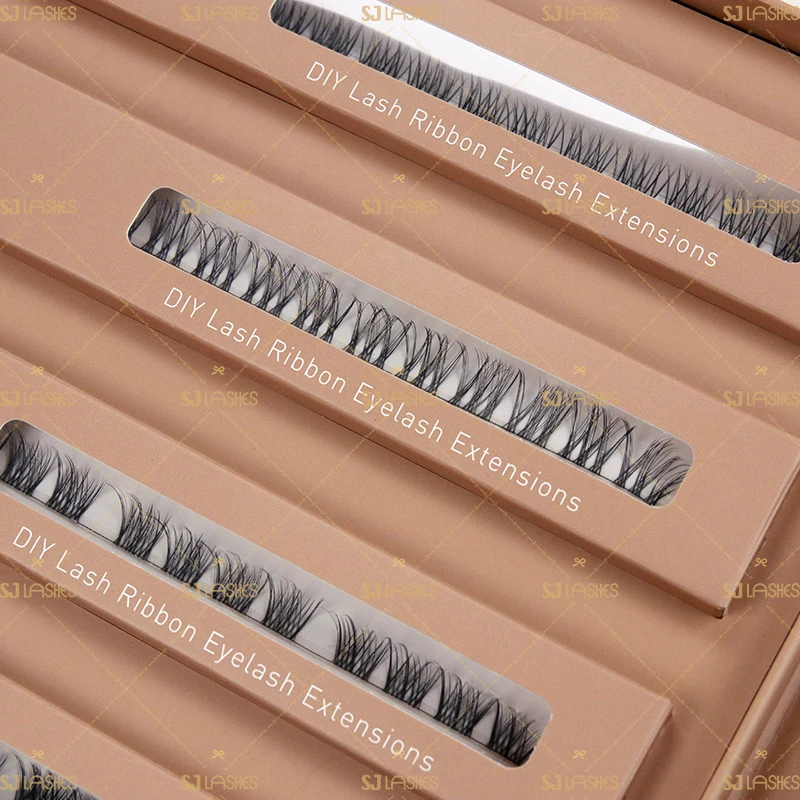 Pre Mapped Lashes Wide Faux Mink Lash Extensions Cluster Segment Fake ...