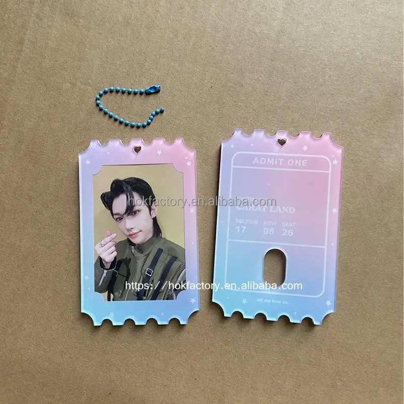 New Kpop Standard 3 Inch Photo Card Cover Custom Design Acrylic ...