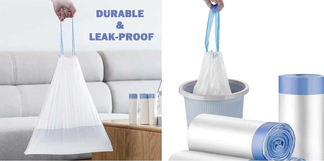 Wholesale Draw String Trash Bags - Custom Printed & Durable