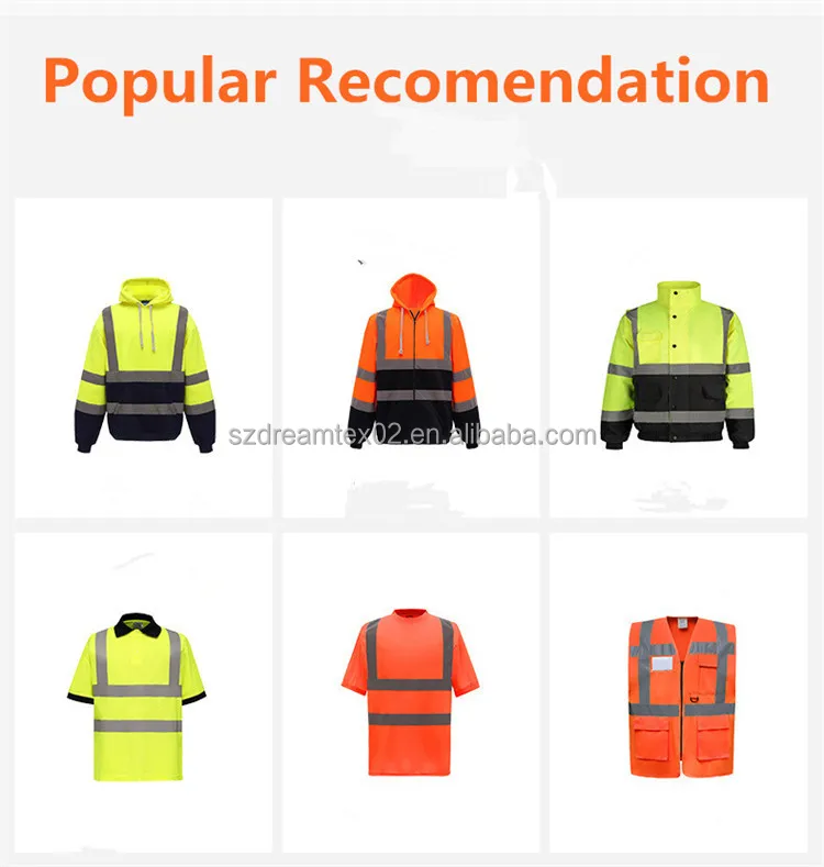Zipper Wholesale High Visibility logo Custom Construction Work Uniform ...