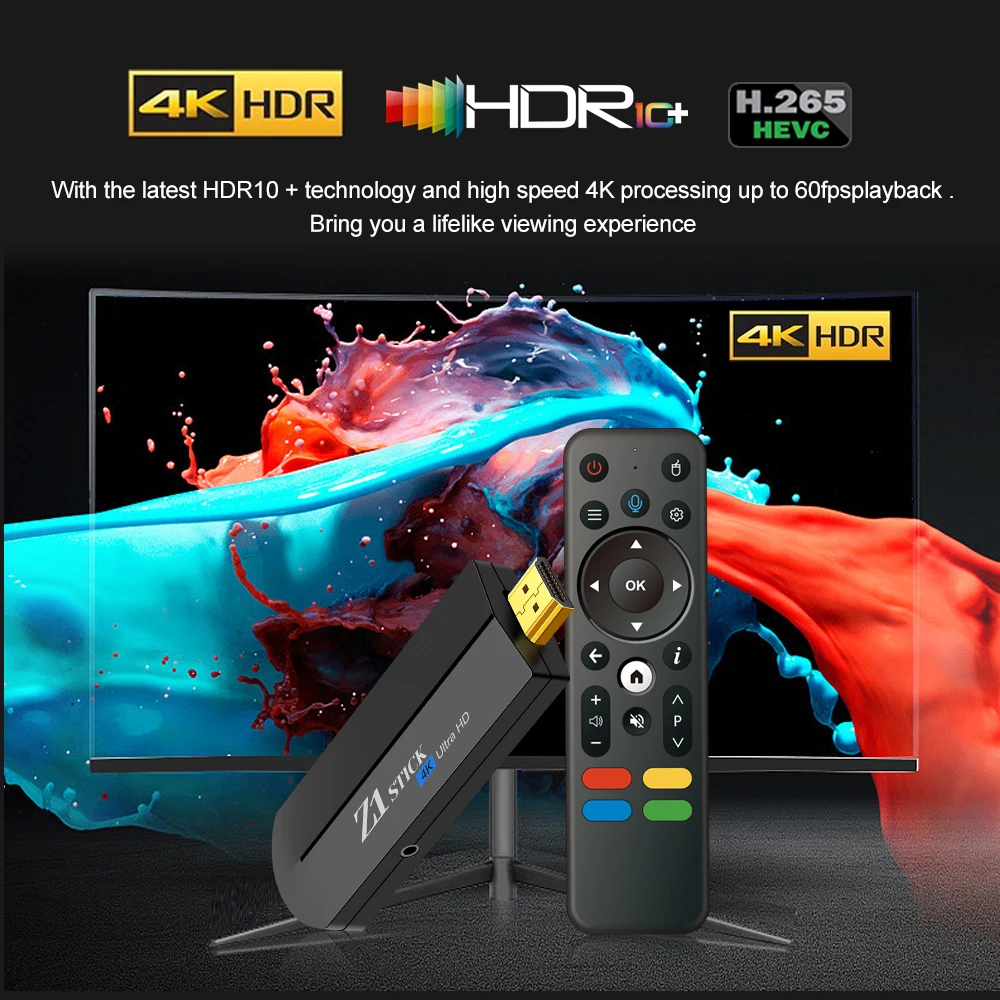 Tv stick 4k ATV stick new model smart player Z1 Stick Google certified ...
