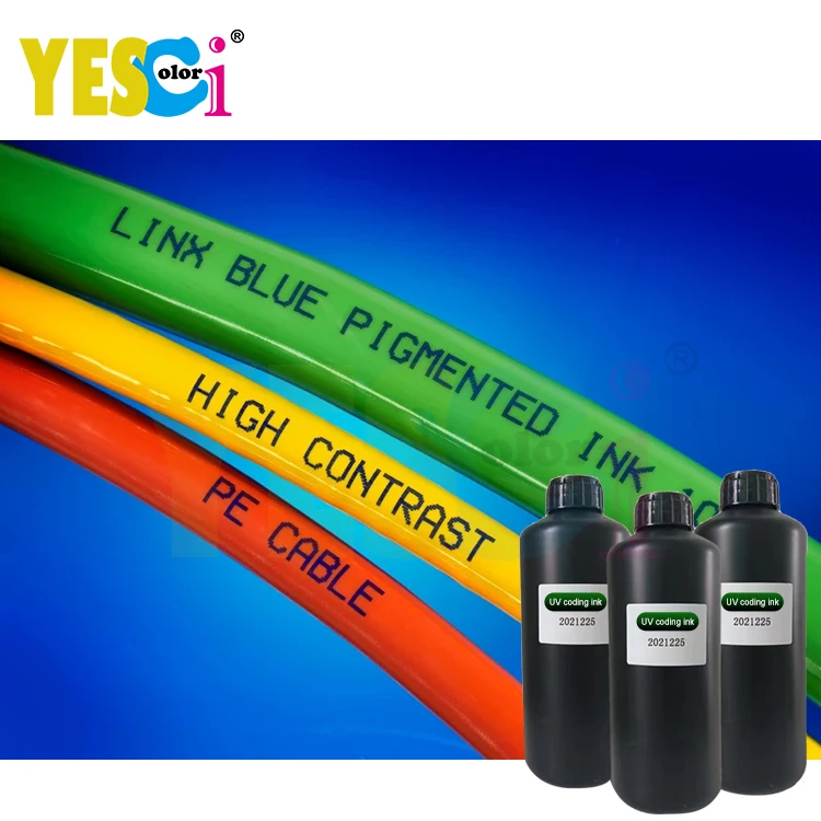 Yes-colorful Led Uv Curable Hard Coloring Inkjet Inks For Cables ...