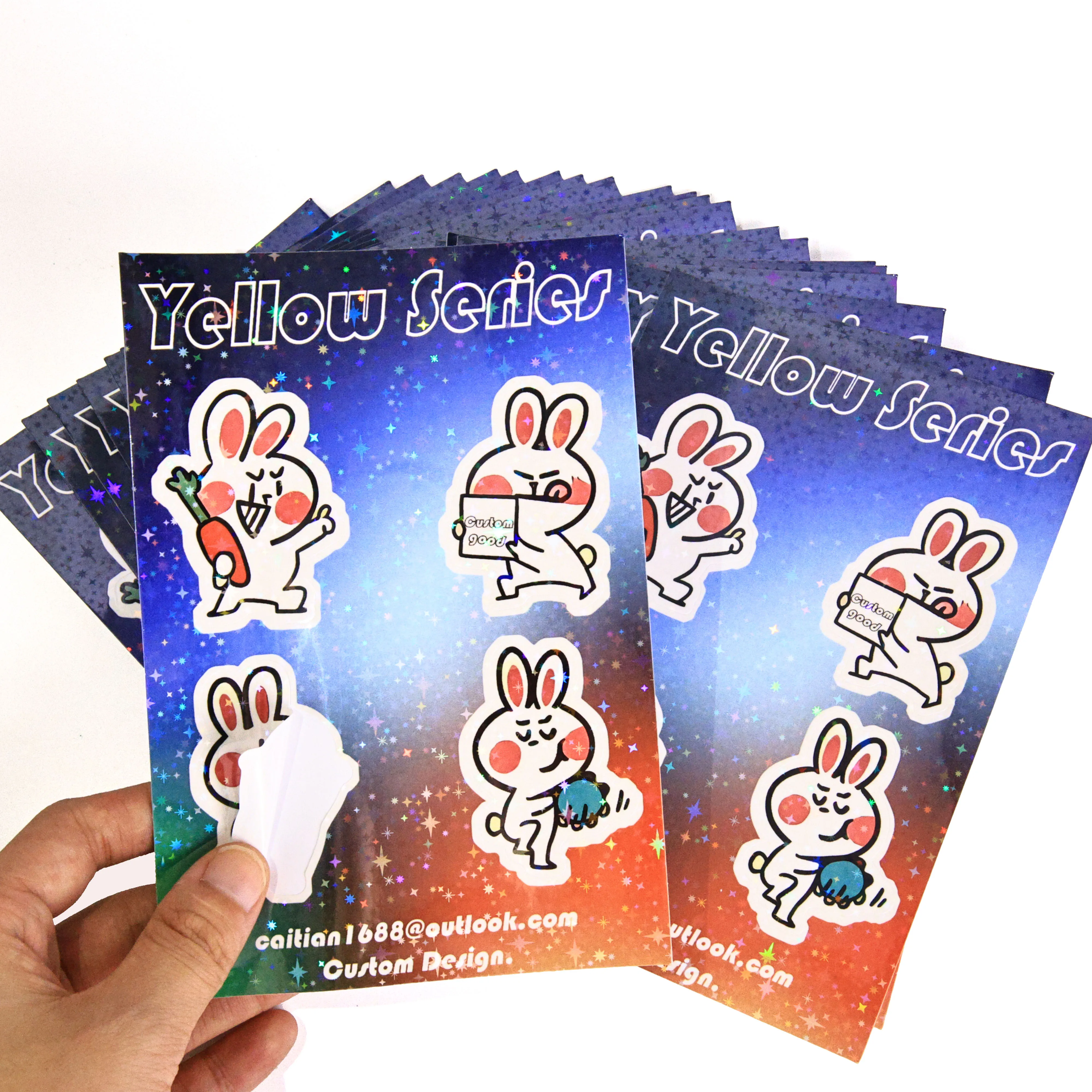 Custom Waterproof Vinyl Stickers Die Cut Logo Label Sticker Self ...